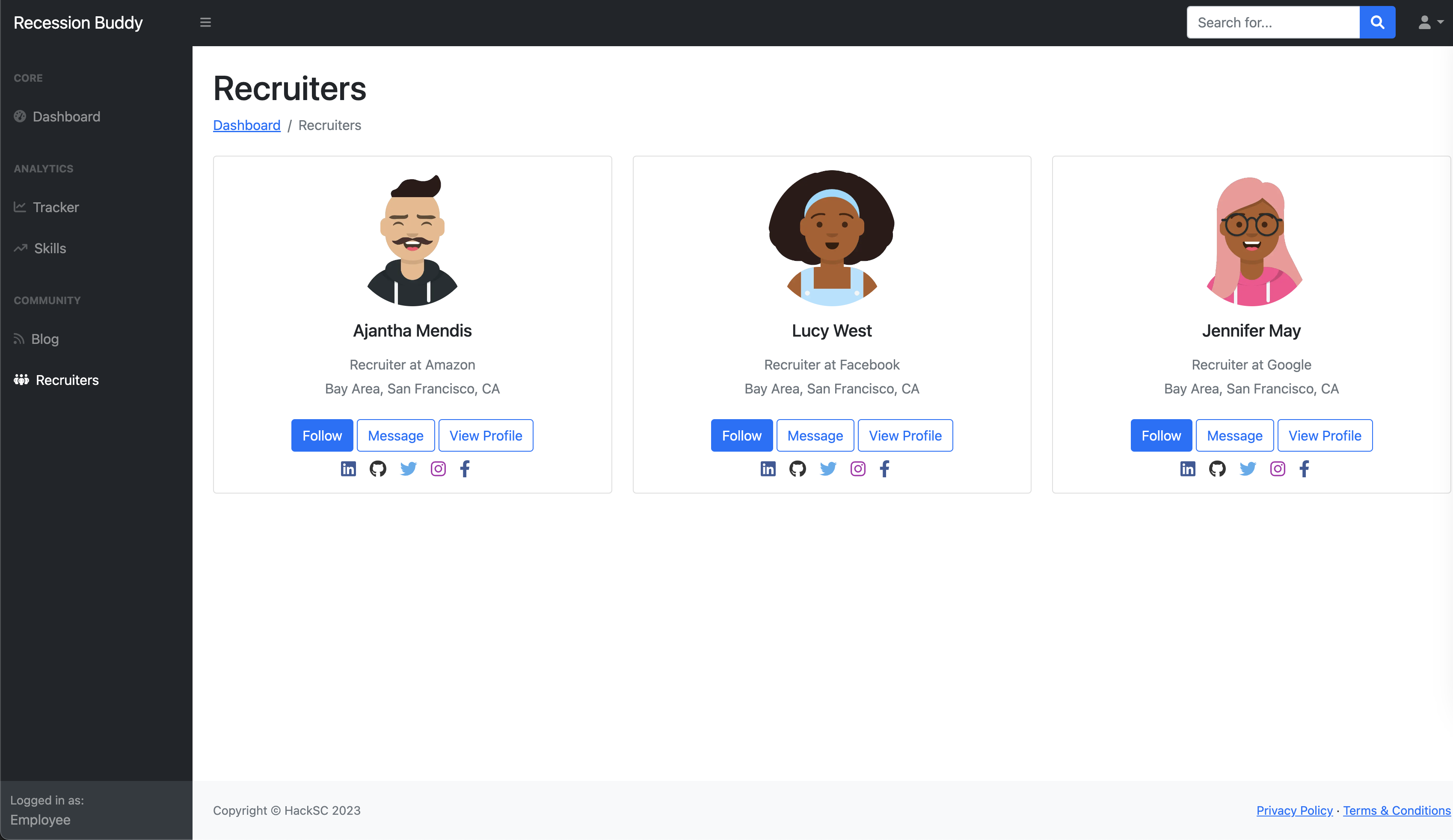 Recession Buddy | Devpost