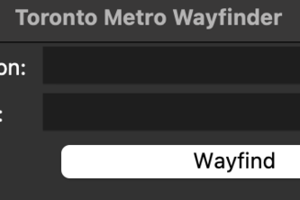 Toronto Subway Wayfinder | Devpost