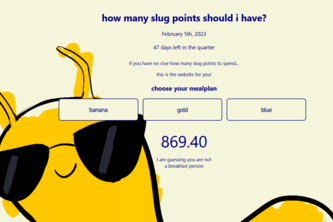 How many slug points should I have? | Devpost