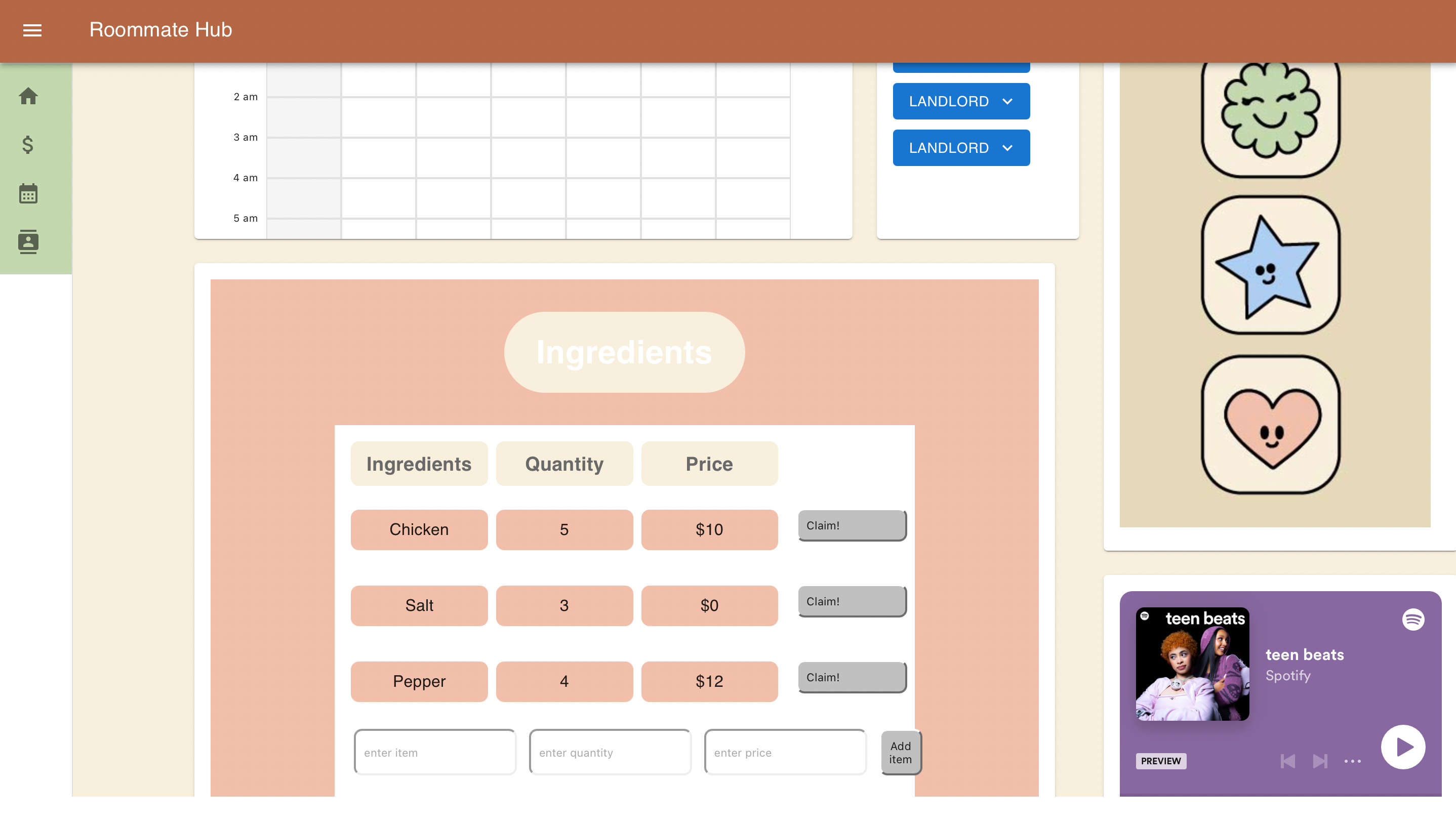 Roommate Hub | Devpost