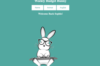 Weekly Budget Bunny | Devpost