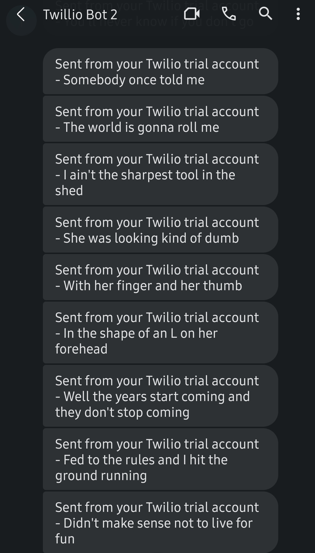 SMS Karaoke Thing | Devpost