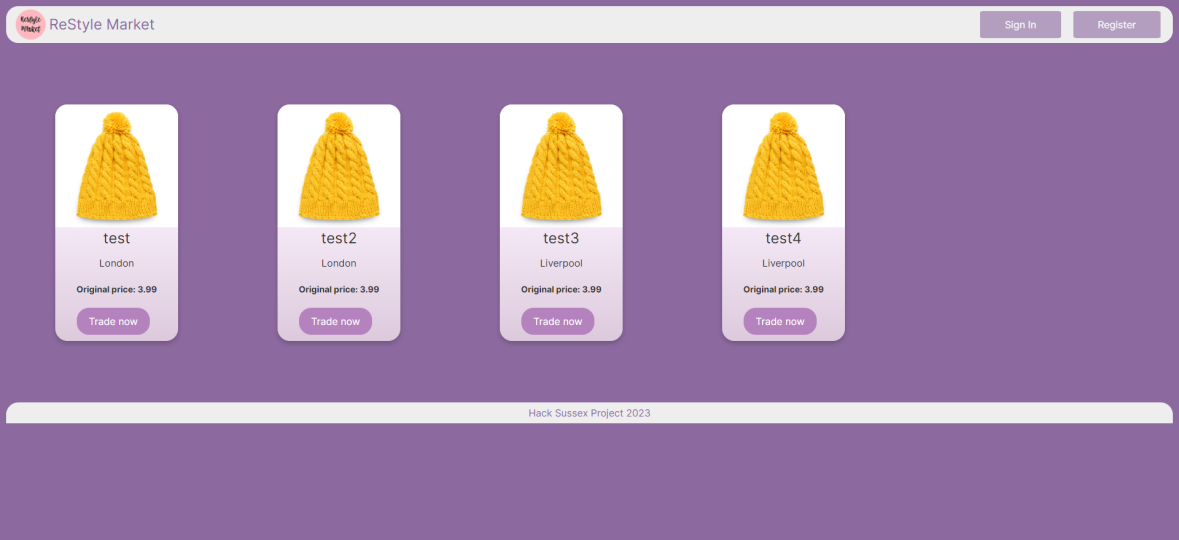 ReStyle Market | Devpost