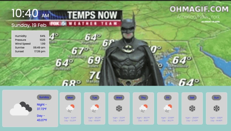 Batman Weather | Devpost