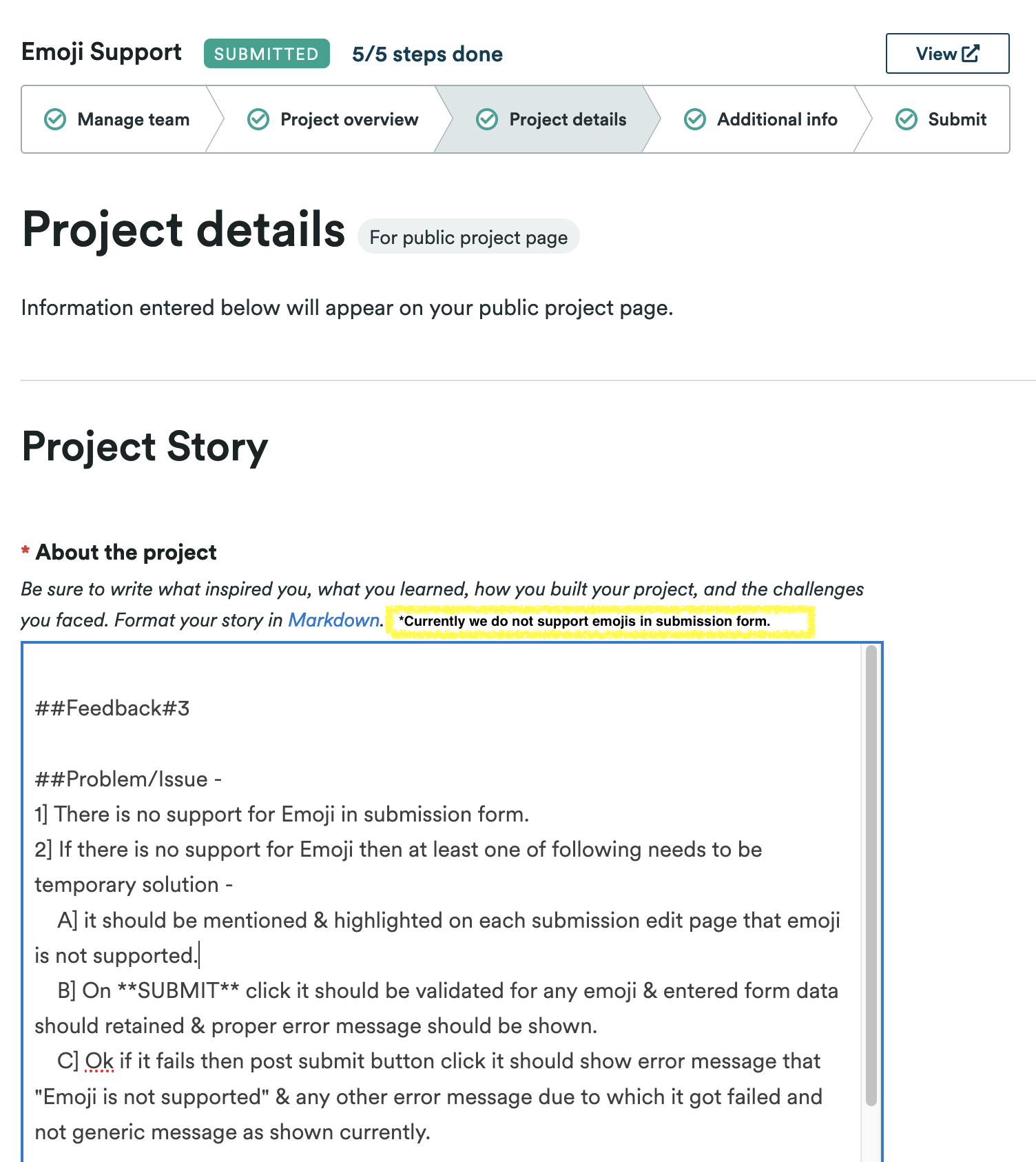 Emoji's THE FUN devpost missing | Devpost