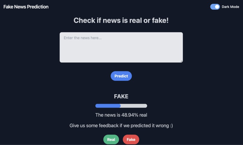 Fake News Detector | Devpost