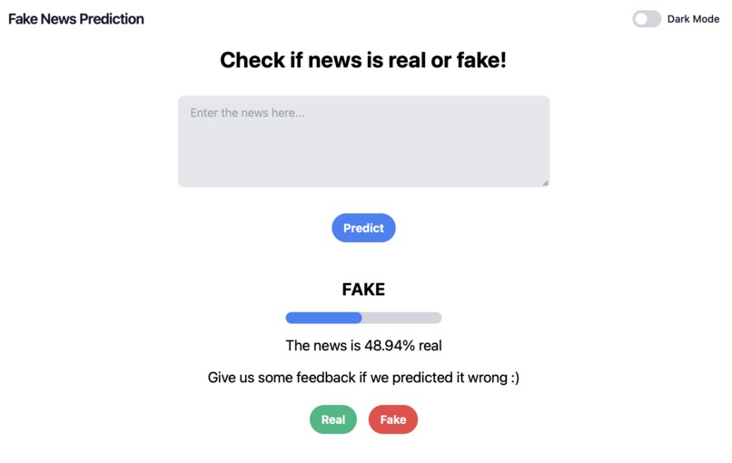 Fake News Detector | Devpost