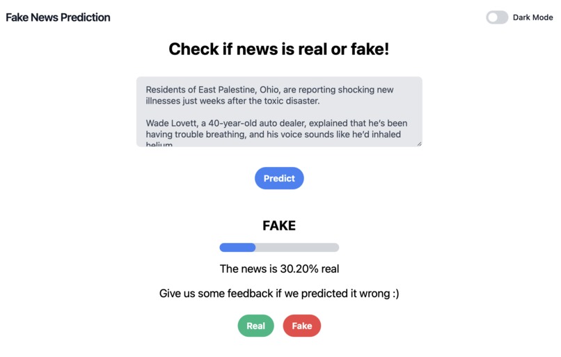Fake News Detector | Devpost