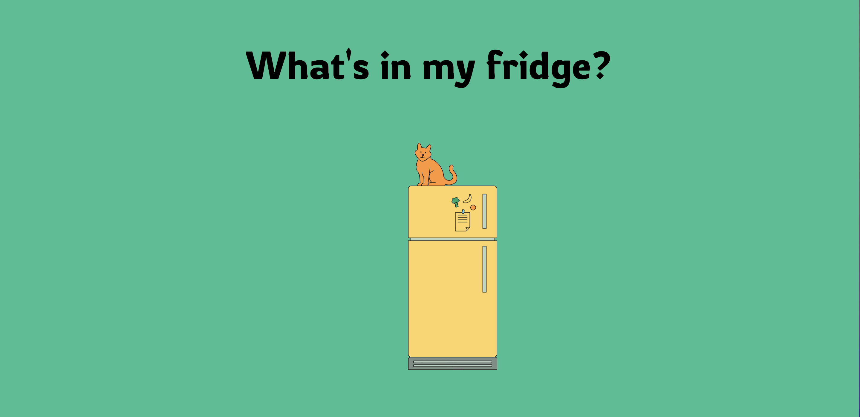 What is in my refrigerator? | Devpost