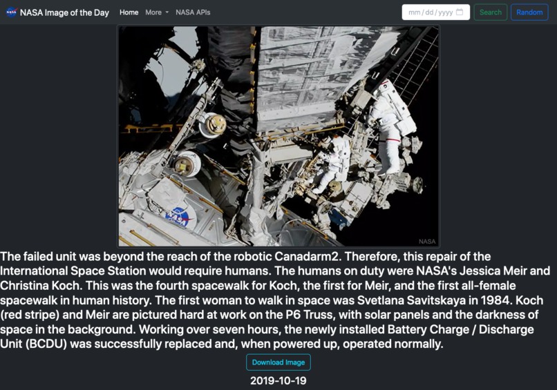 NASA Gallery | Devpost