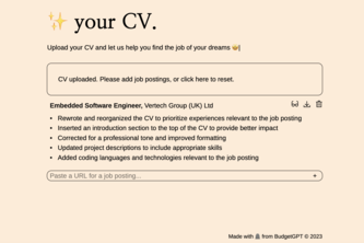 your CV | Devpost
