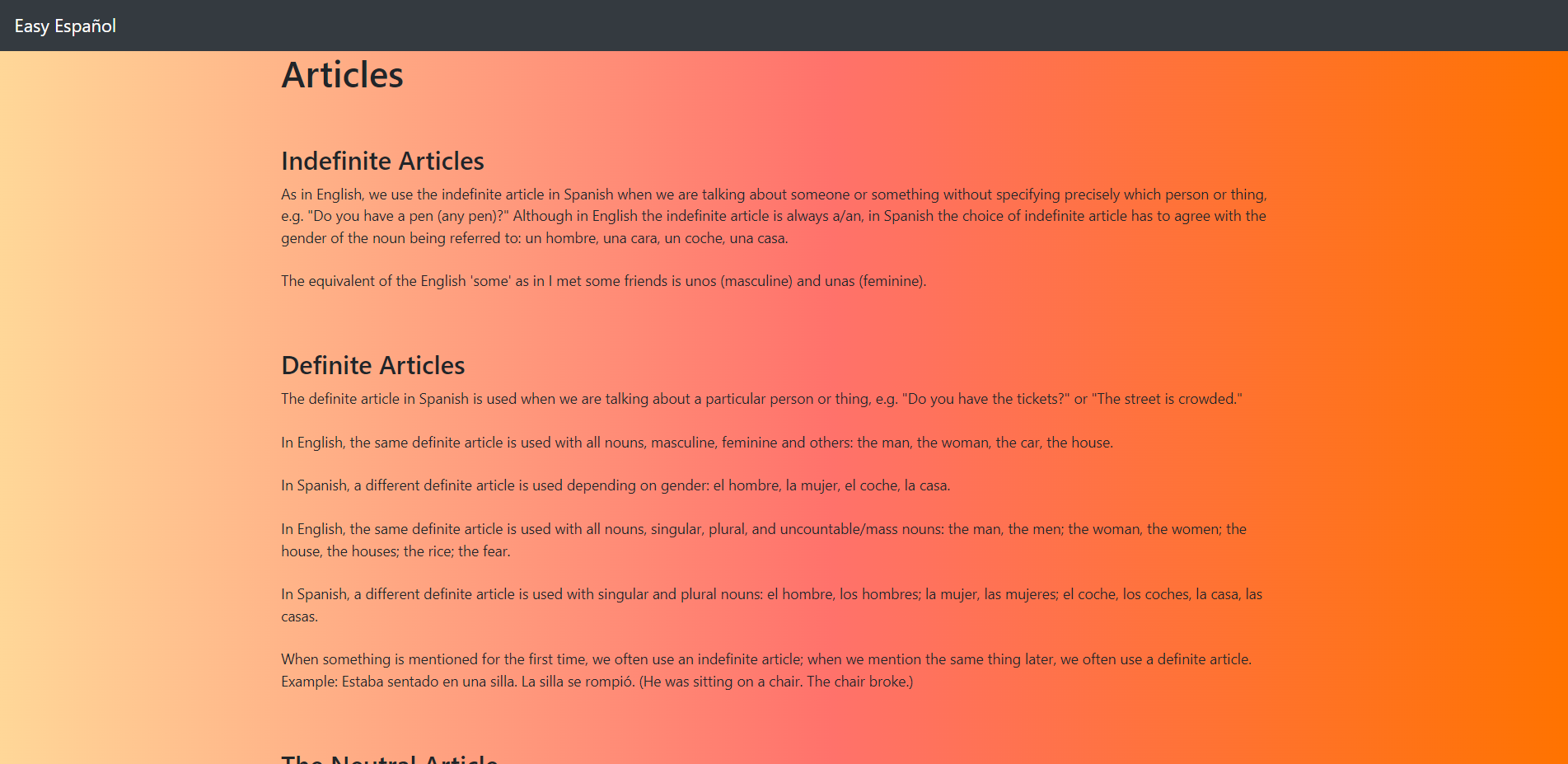 Easy Español | Devpost
