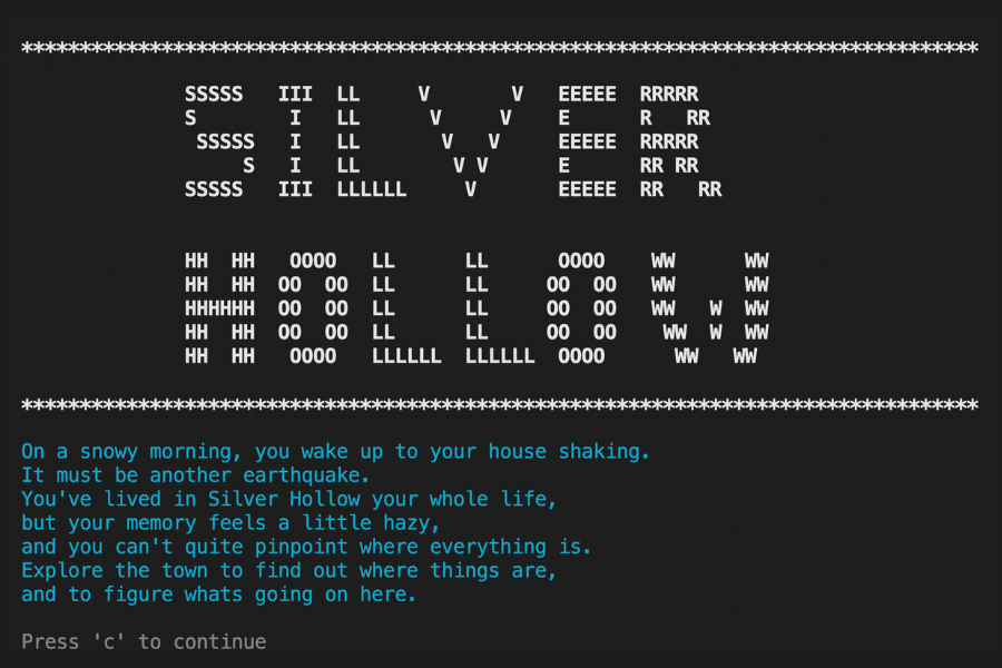 Silver Hollow Command Line Game | Devpost