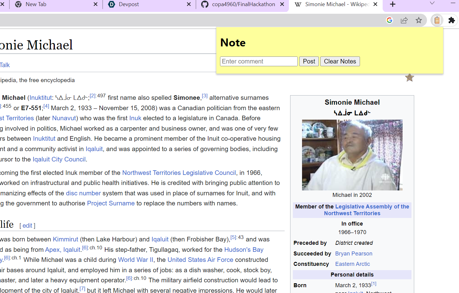Note Taker Chrome Extension | Devpost