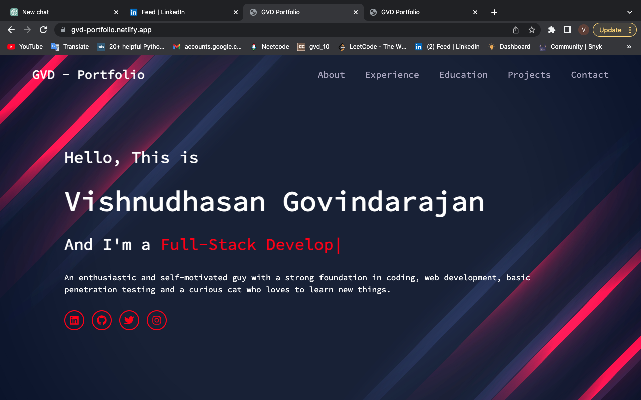Set Up a Website - Personal Portfolio | Devpost