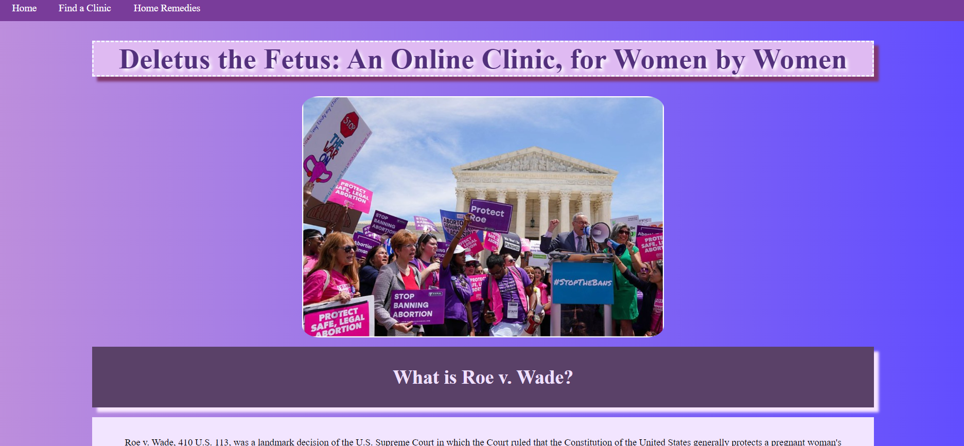 DeletusTheFetus | Devpost