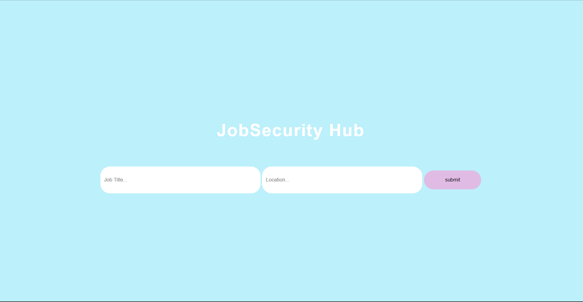 JobSecurity Hub | Devpost