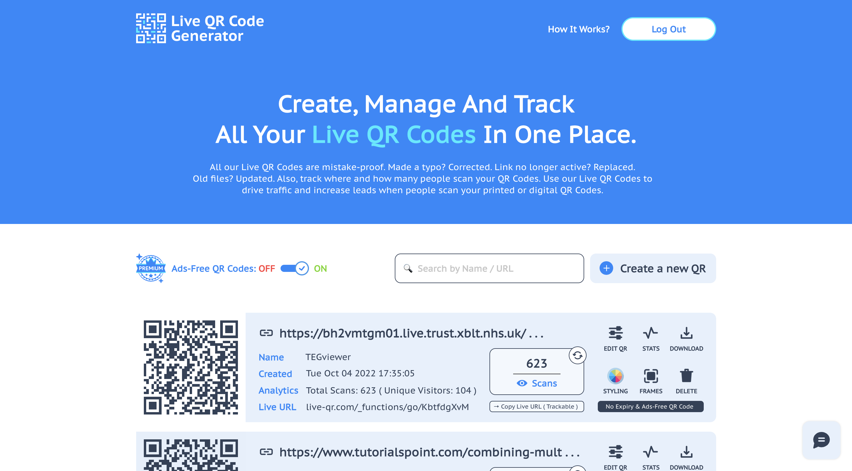 Live QR Code Generator | Devpost
