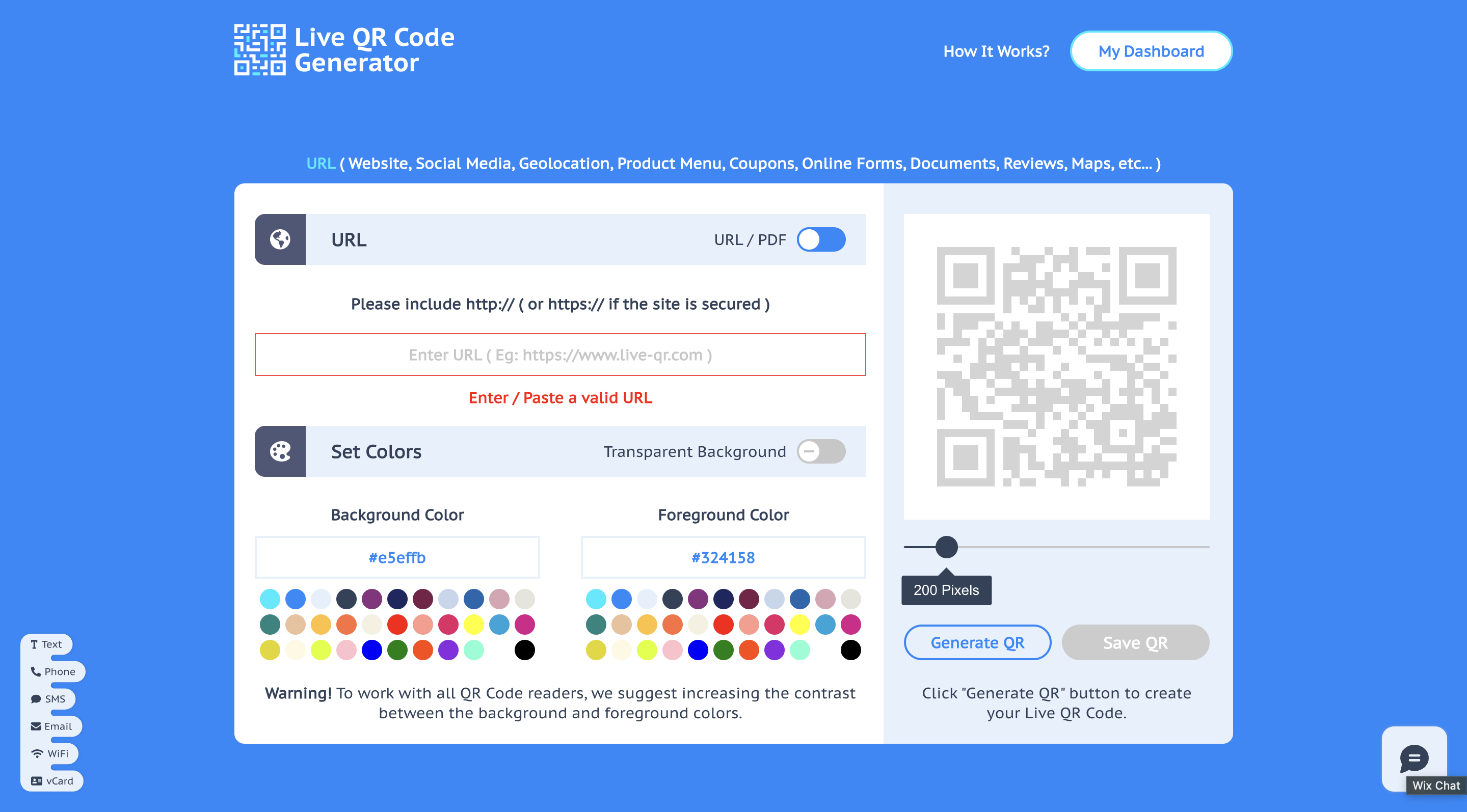 Live QR Code Generator | Devpost