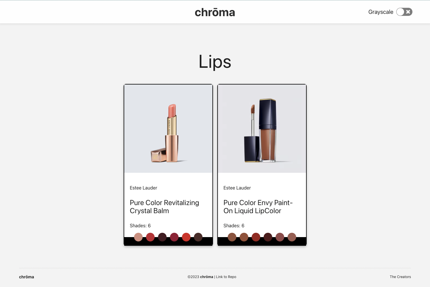 chrōma: Cosmetic Color Reference | Devpost