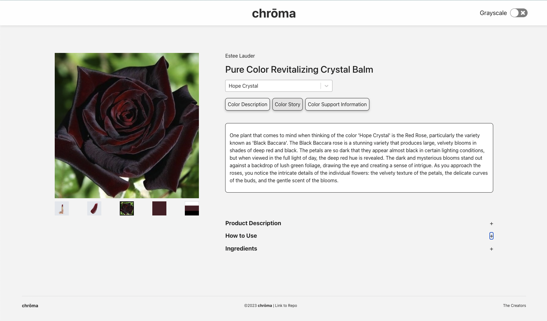 chrōma: Cosmetic Color Reference | Devpost