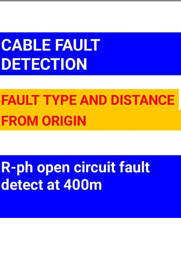 Underground Cable Fault Detection Devpost