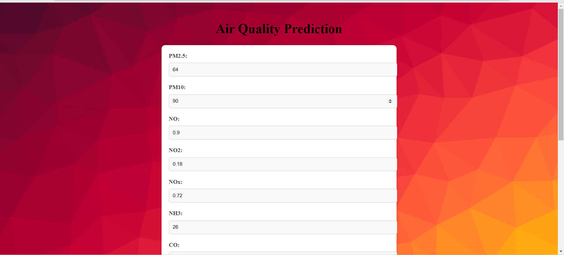 Airqualityprediction Devpost