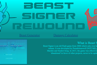 Beast Signer Rewound | Devpost