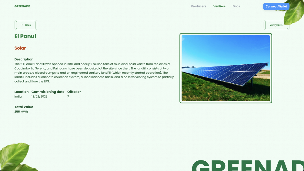 Greenade - ReFi Data Dao | Devpost