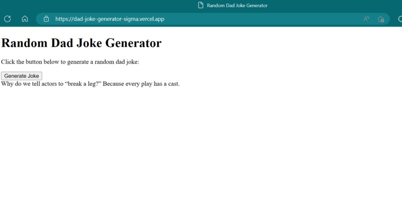 Dad Joke Generator | Devpost