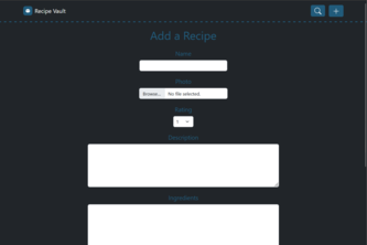Recipe Vault | Devpost