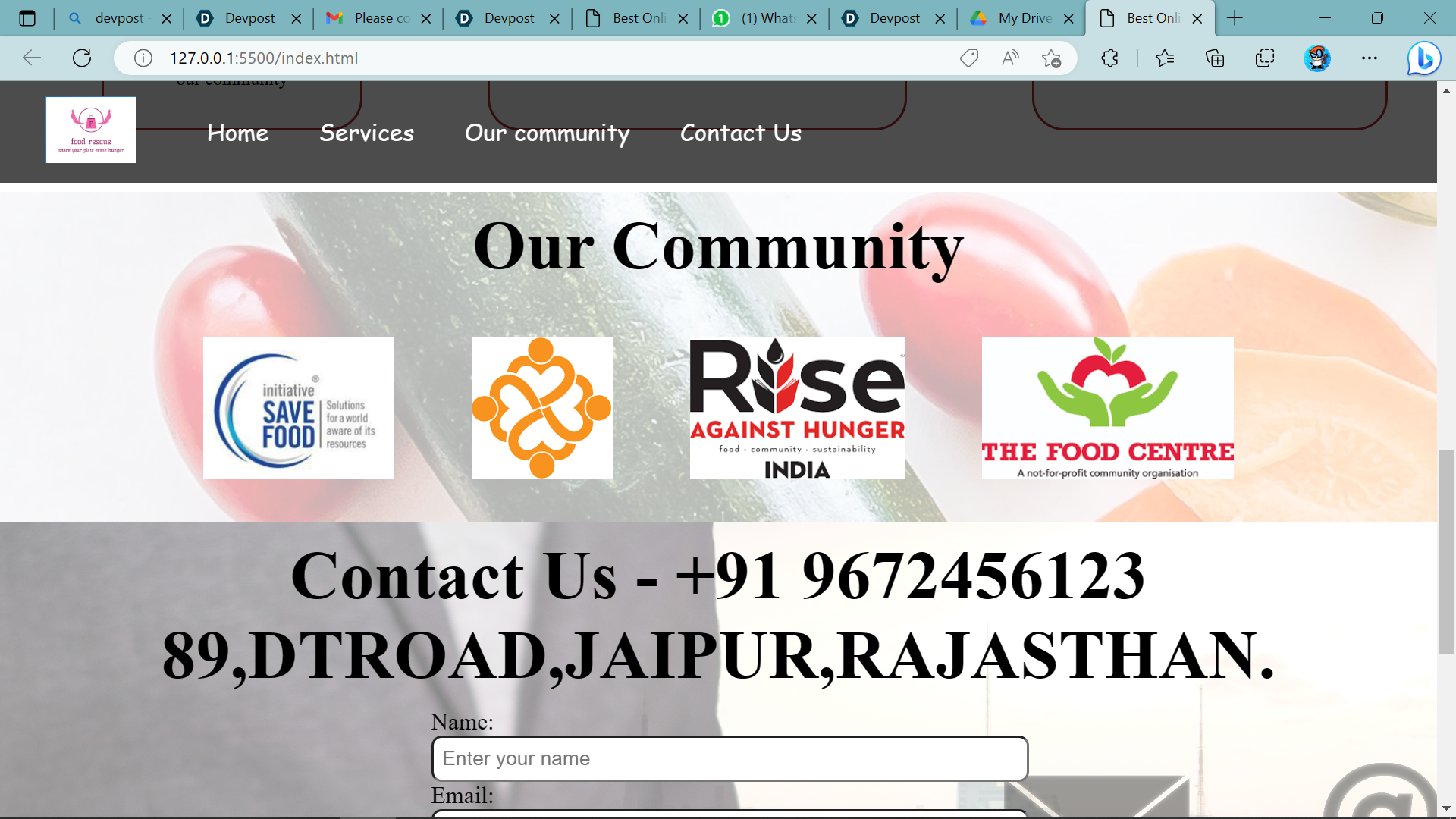 Food Rescue | Devpost