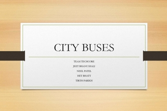 City Bus Devpost