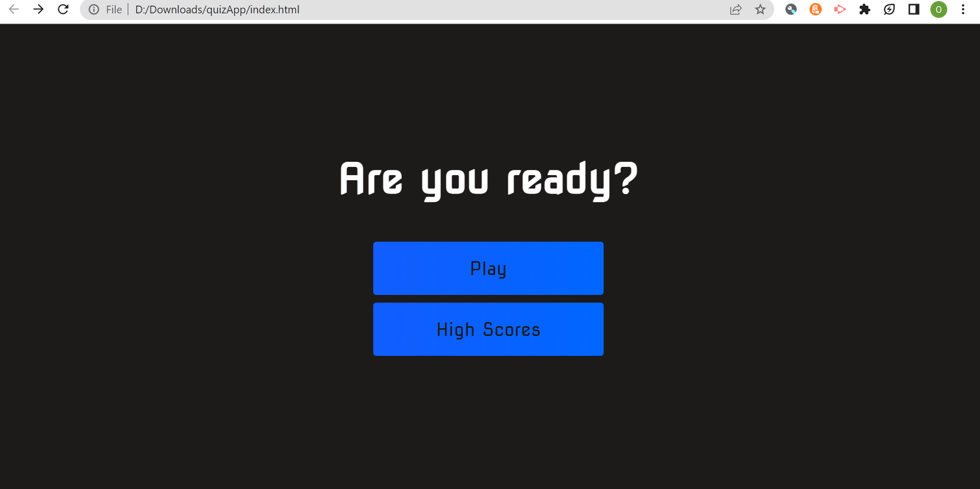 Quiz App Devpost