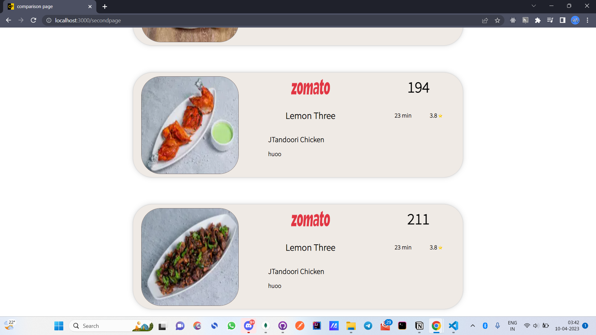 Easy Food Comparision Website | Devpost
