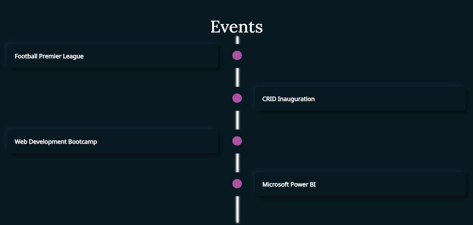 A college Departmental website | Devpost