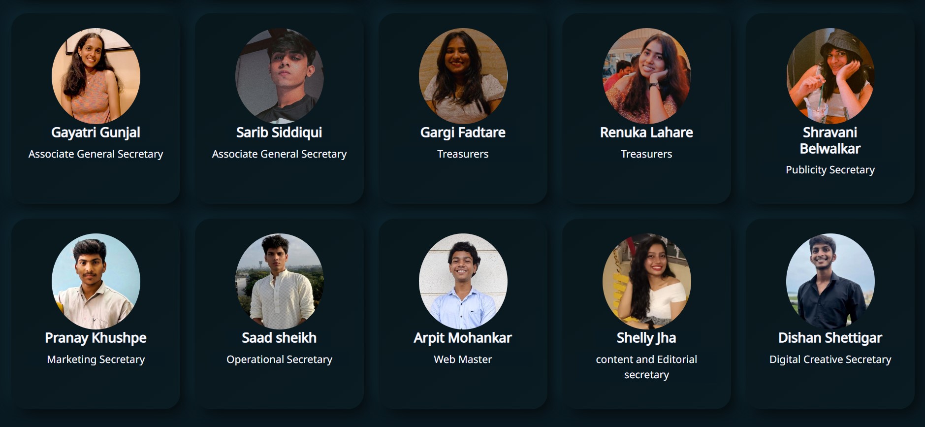 A college Departmental website | Devpost