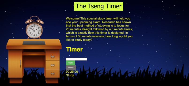 The Tseng Timer | Devpost