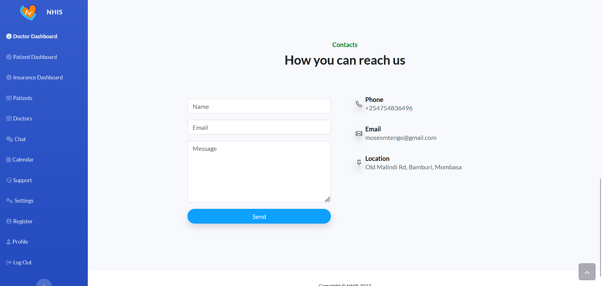 National Health Integrated System (NHIS) | Devpost