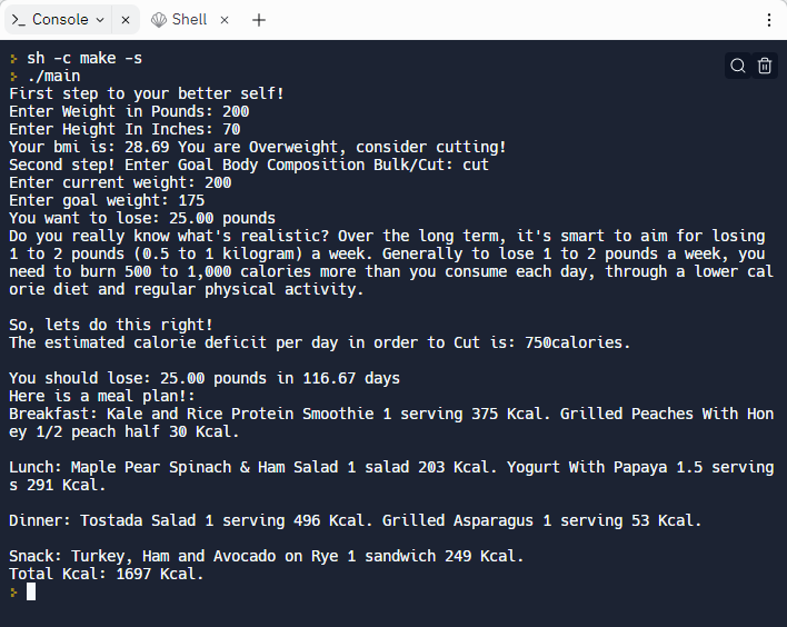 BetterSelf, Fitness tracker. | Devpost