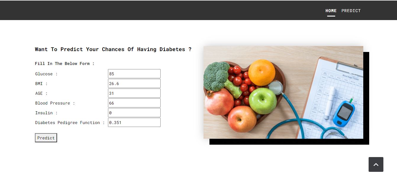 Diabetes Detector Devpost