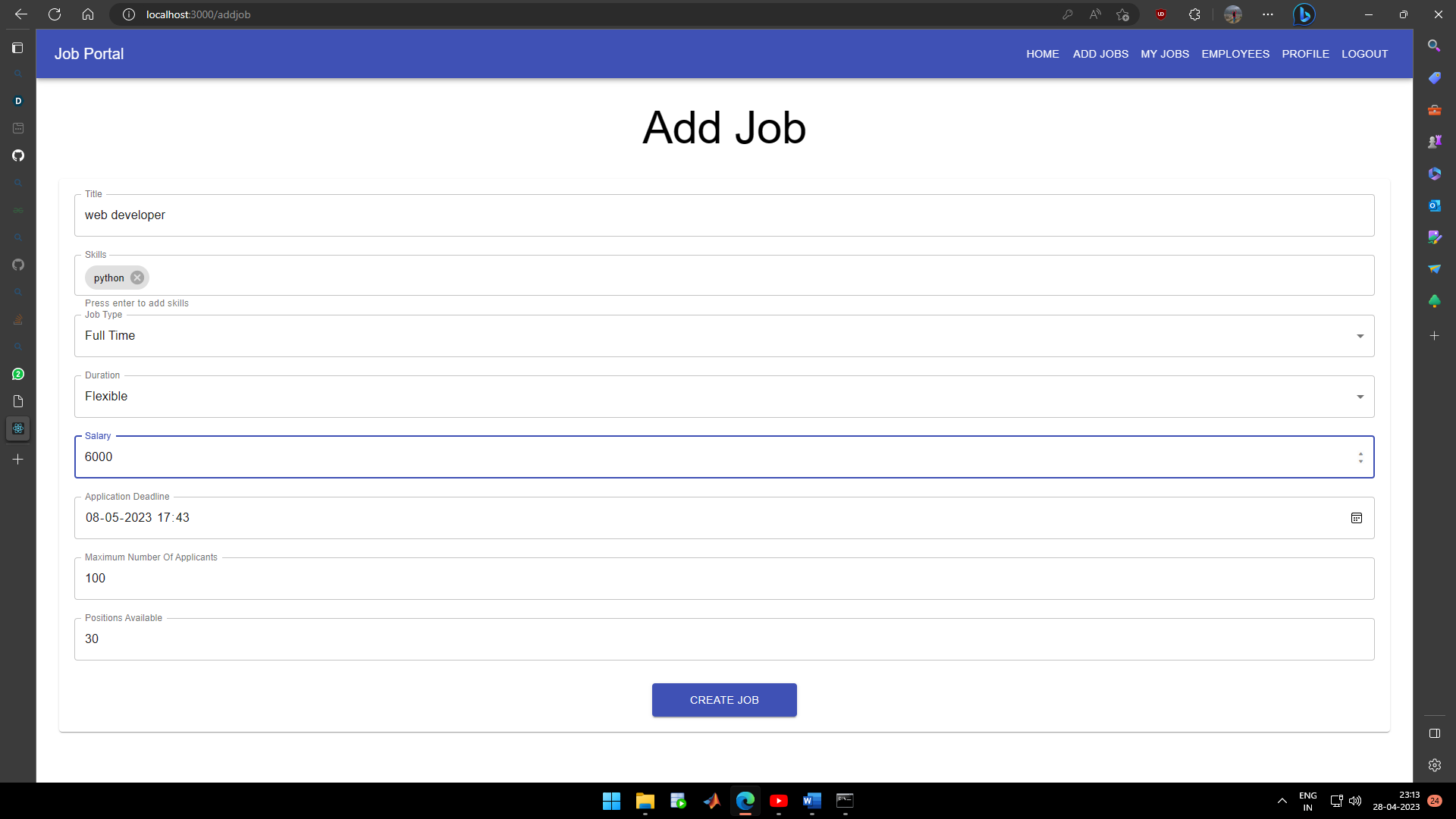 Online job portal | Devpost