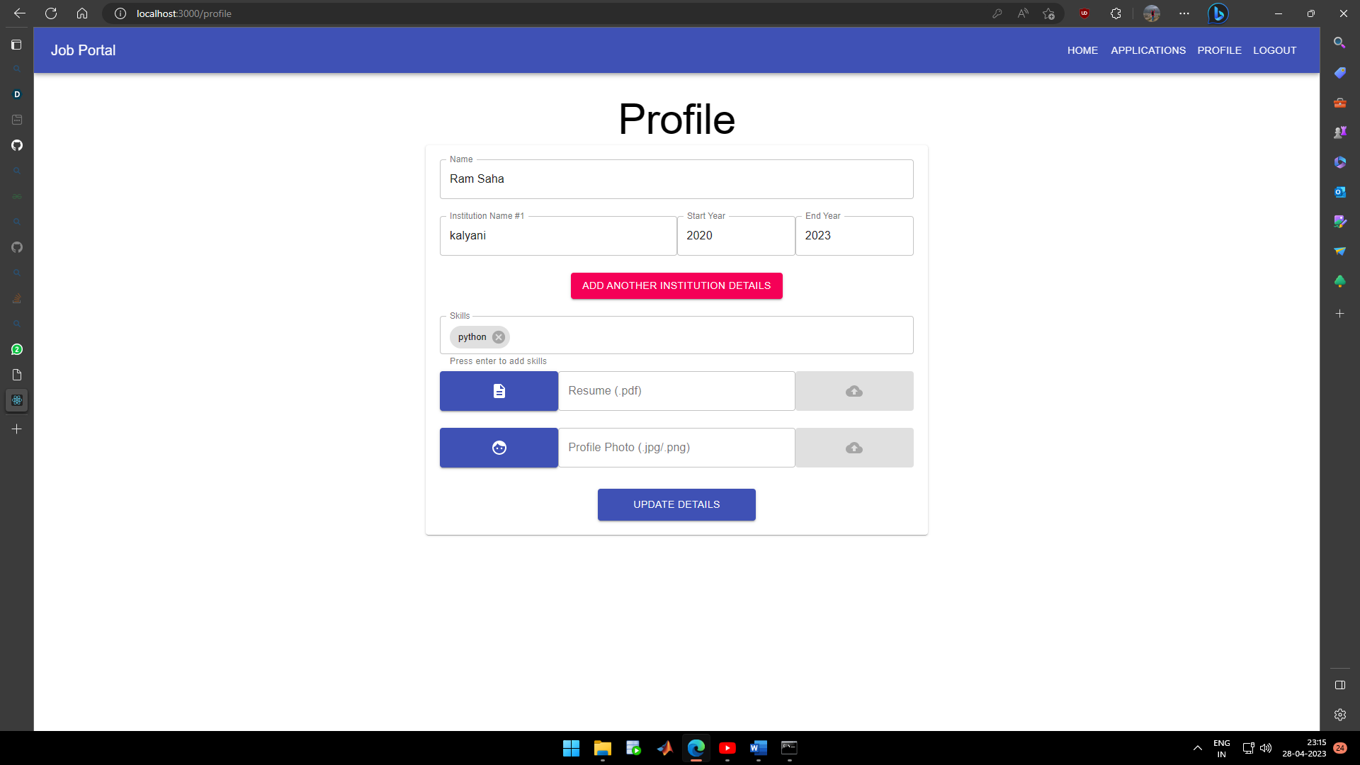 Online job portal | Devpost