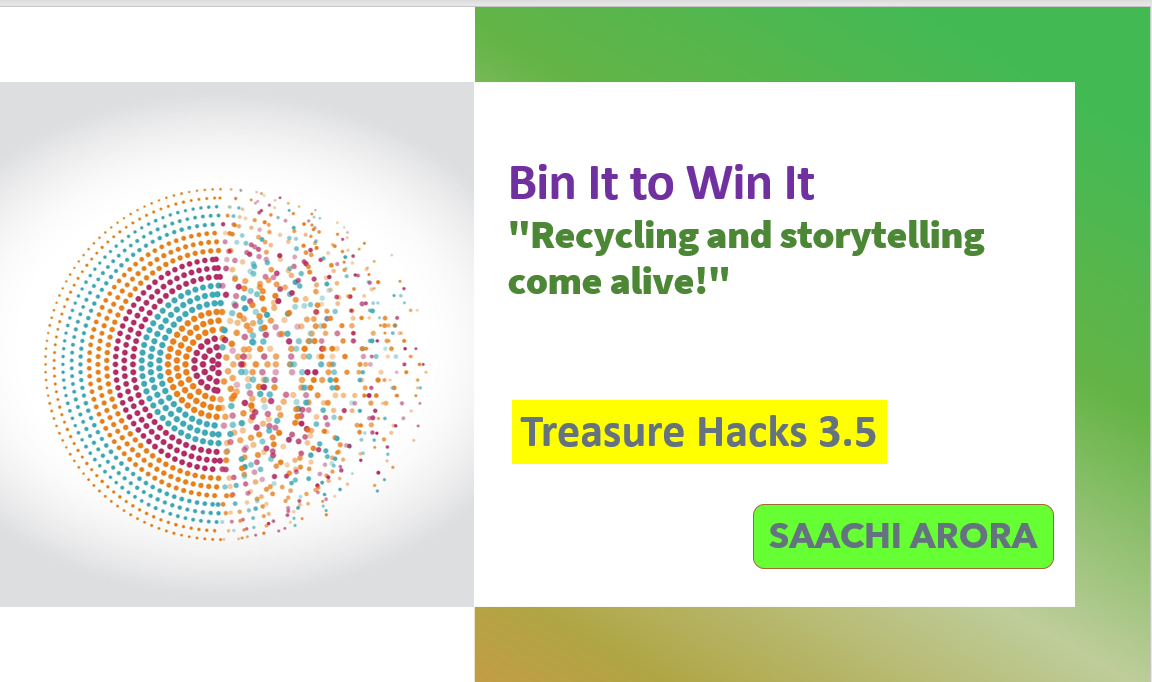 "Recycling and storytelling come alive!" | Devpost