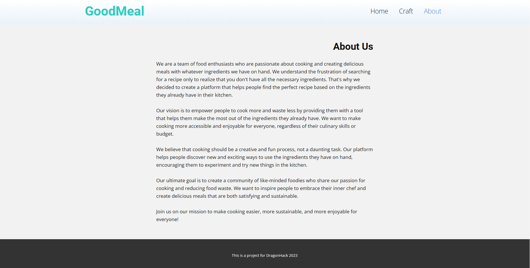 Good Meal - Better Healthcare Better Life | Devpost