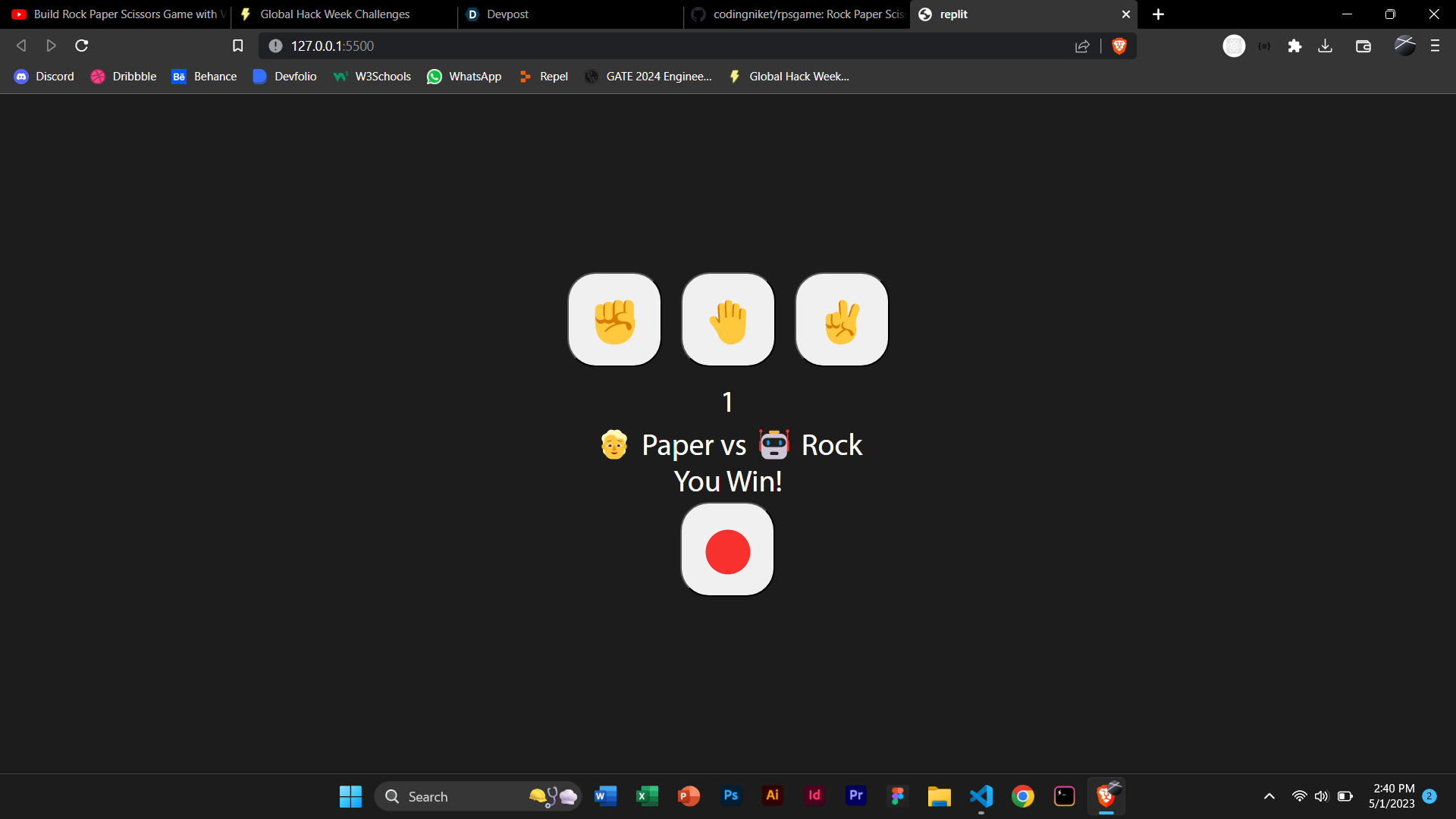 Rock Paper Scissors | Devpost