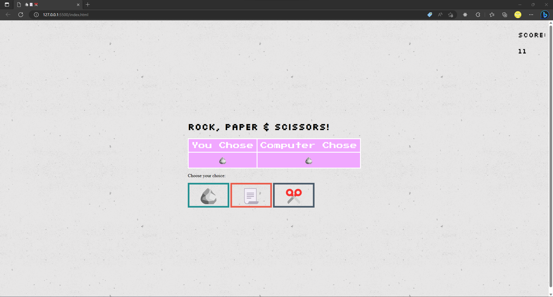 Stone paper scissors | Devpost