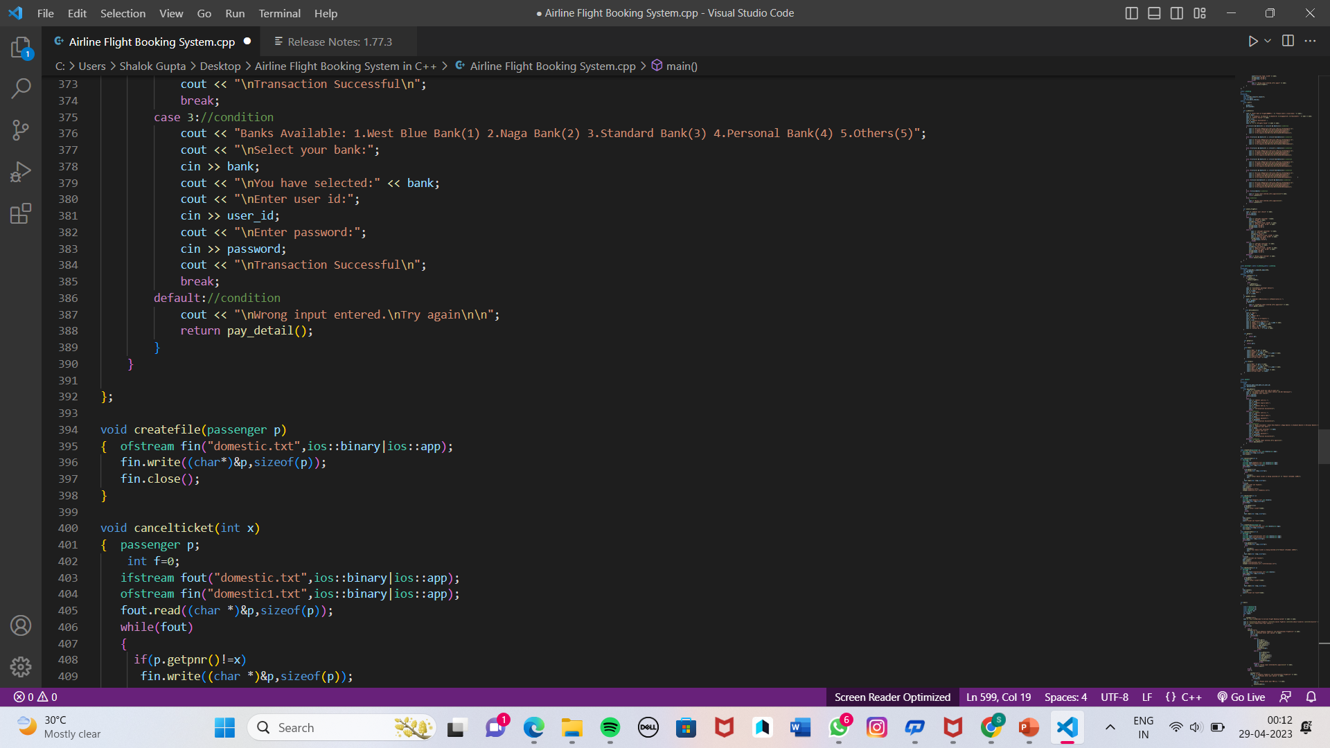 airplane ticket reservation system | Devpost