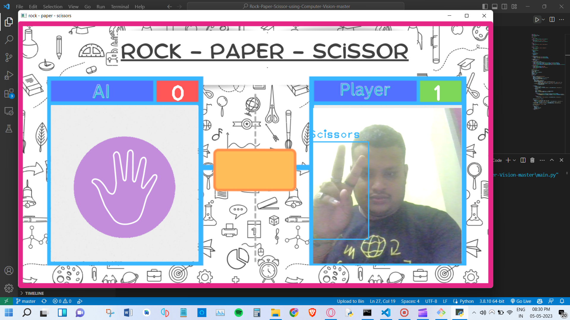 No-Buttons Rock-Paper-Scissor | Devpost