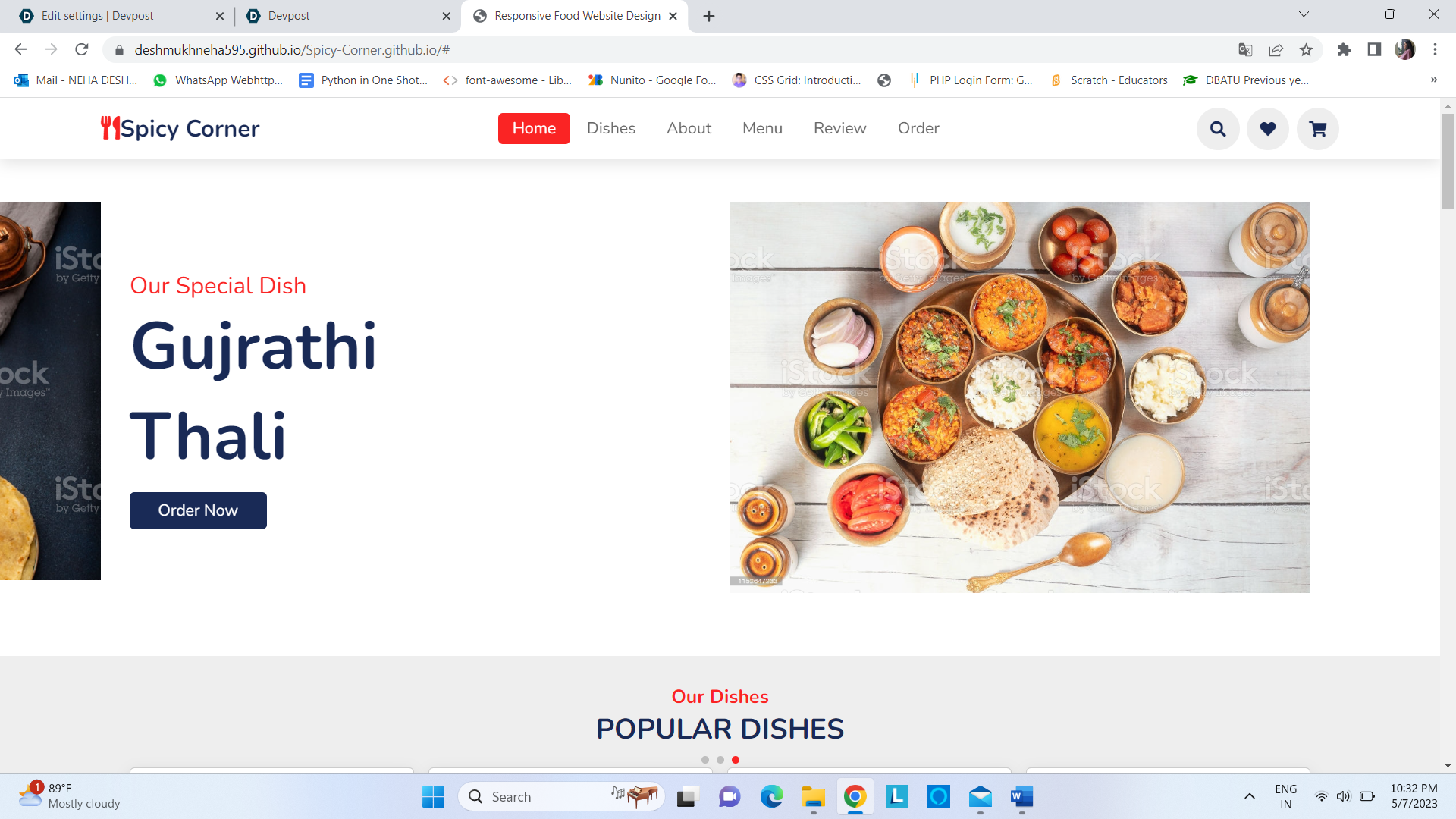 Spicy Corner Restaurant | Devpost
